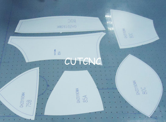 Apparel underwear foam cushion cardboard production pattern cnc cutter