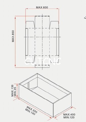Full automatic corrugated board shoe box forming machine