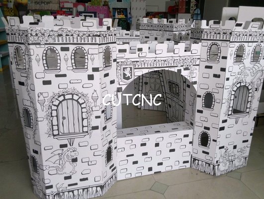 3D paper house pop-ups book small run production cutter plotter