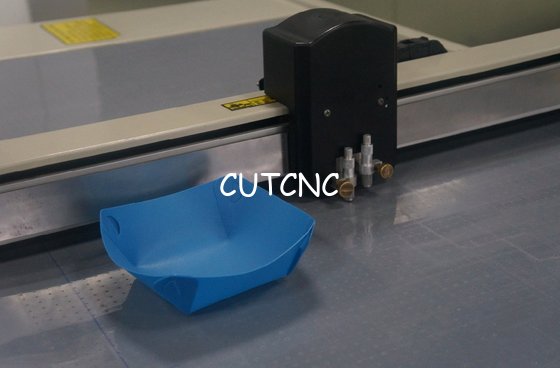 Plastic sheet sample pattern flatbed knife cutter machine no laser burning