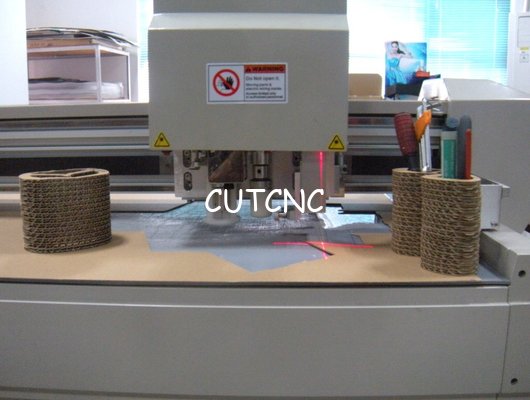Corrugated paper cardboard sample cutter custom design for small run production