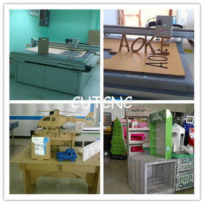 Cardboard triplewall oscillating knife cutter cnc driven