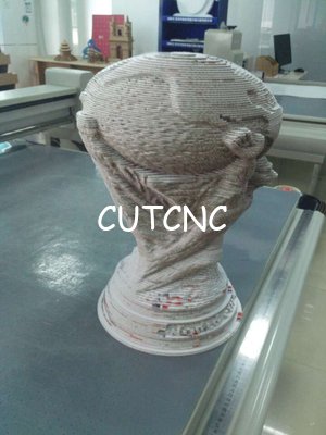 Corrugated board 3D model digital cutter machine