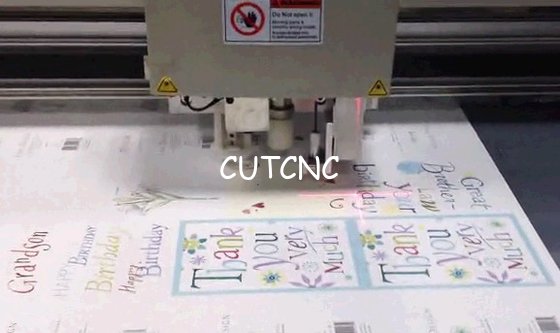 Printed cardboard cnc cutting machine camera alignment digital cutting and creasing