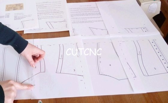 Cardboard paper pattern cut and print machine