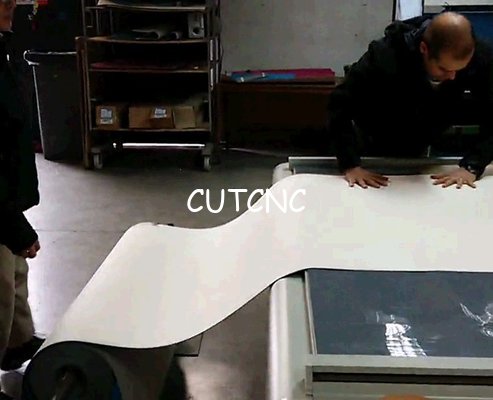 Rubber printing transfer blanket cnc cutting machine roll conveyor