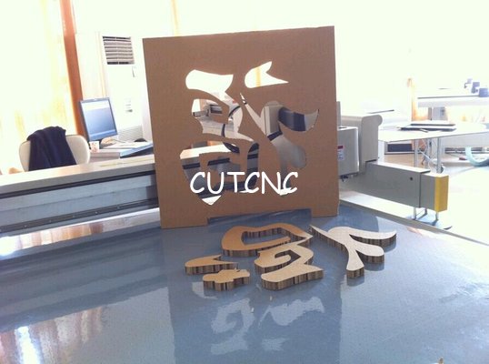 Corrugated paper cardboard cnc oscillating knife cutting table
