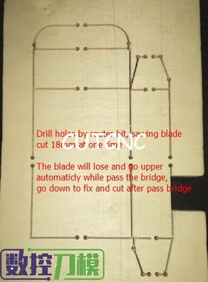 Die board saw knife cutting machine replace laser cutting completely