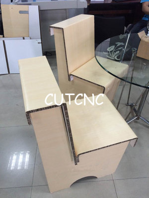 Temporary honeycomb paper furniture prototype cutting machine