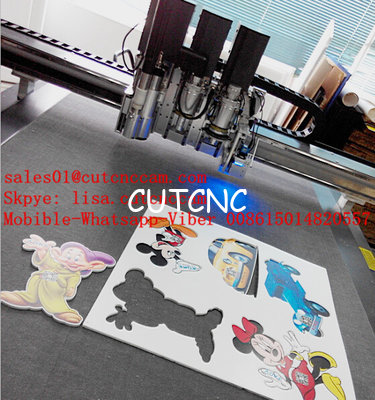 Color Graphic Automatic Camera Registration Mark Sensor CNC Cutting System