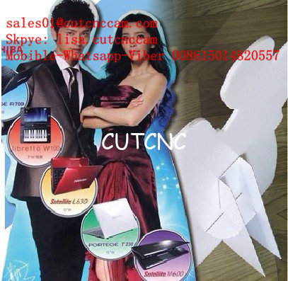 Custom Cutout Fluteboard Signage Booth Standee CAD Knife Cutting Coneyor Table