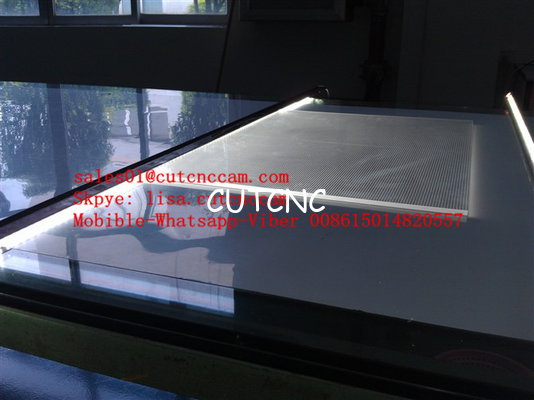 Acrylic Edgelit Backlit Panel Light Distribution Array 3D V Cutting Machine