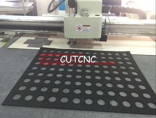 SBR Mat Rubber Sheet Flatbed Auto Grading Oscillating Knife Cutting Machine