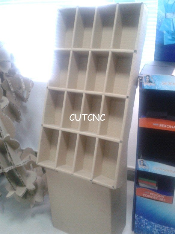 Custom POP display corrugated cardboard display short run digital cutter