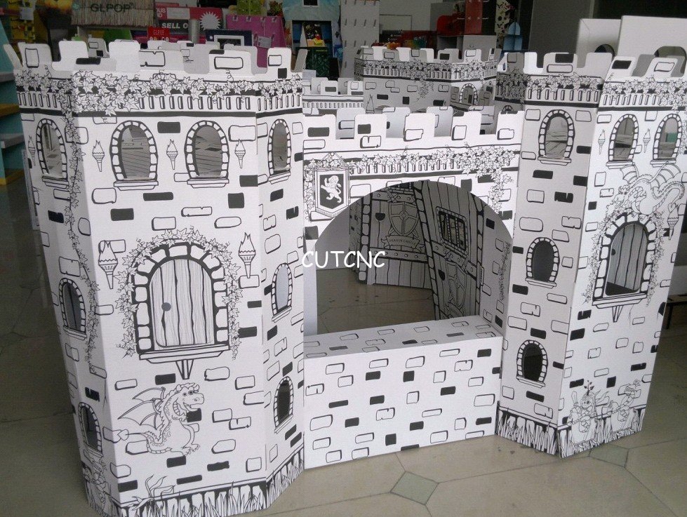3D paper house pop-ups book small run production cutter plotter