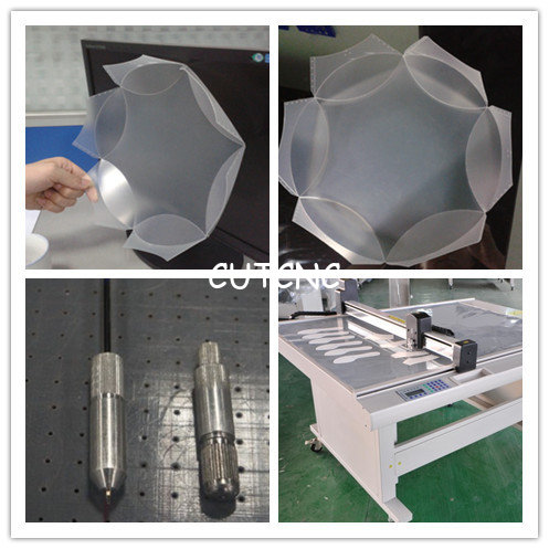 Custom lampshade die-less sample maker cutter machine for small run production