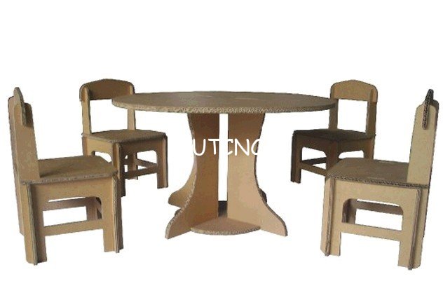 Customized triple wall fiberboard furniture CAD cutter plotter small quantity production