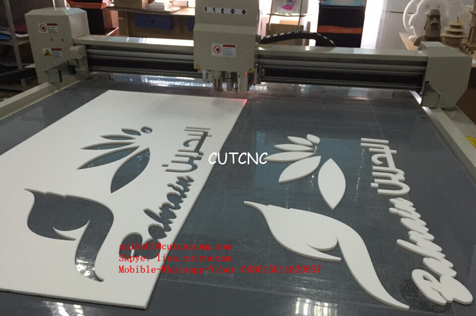 Rigid Expanded PVC Foam Forex Board Sign Digital CNC Cutting Machine Plotter