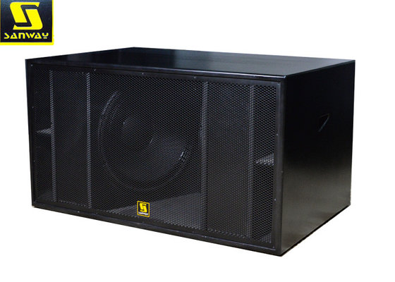 Se dobla el altavoz de subgraves activo profesional del PA de 18 pulgadas con el gabinete de la madera contrachapada del abedul