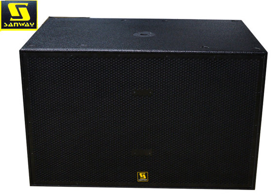 Doppeltes 2500 Watt aktives Subwoofer-System Schwarzes angetriebenes Subwoofer-Proaudio