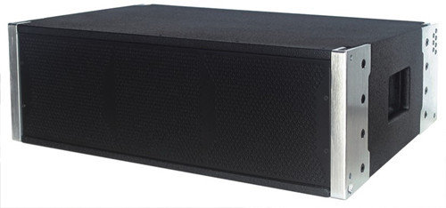8" Neodymium 2 Way Powered Line Array Speaker Column Black  2.5 Khz Crossover