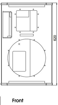 97dB sistema del refuerzo del sonido del SPL KTV altavoces amplificados de 12 pulgadas con los conectores de Neutrik