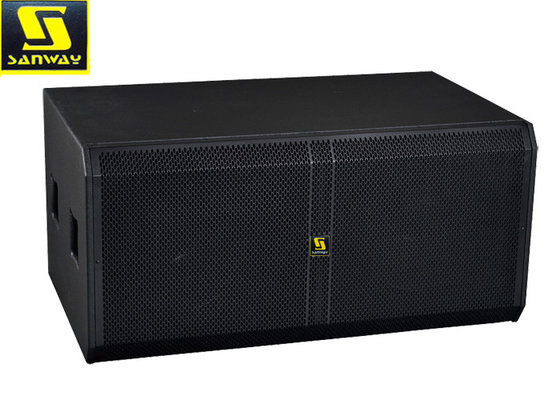Subwoofer negro RMS del PA del acuerdo 1200 vatios de altavoz de subgraves activo para el sistema PA