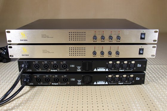70W-130W el pequeño amplificador de potencia de potencia de salida 1U palidece el color oro para la sala de reunión