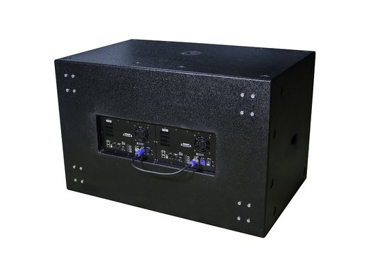 Doppeltes 2500 Watt aktives Subwoofer-System Schwarzes angetriebenes Subwoofer-Proaudio