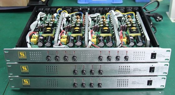 8CH Digital Power Amplifier Low Voltage 200 Watts Mini Indoor Church Amplifier