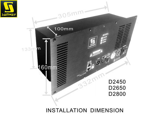 Top Speaker Box 2 X 450W Class D Amplifier Module With DSP Function 2 Years Warranty