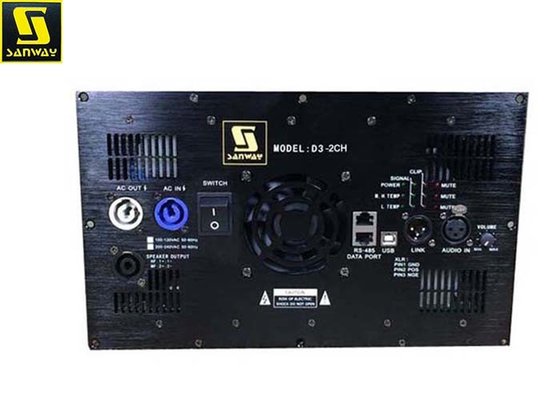 2 Kanal 1500W x Audioverstärker-Modul 2 DSP-Klassen-D für Großmacht-Baß