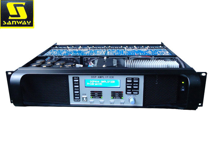 4 Digital Endverstärker X 625W im Freien mit DSP-Funktions-Prozessor