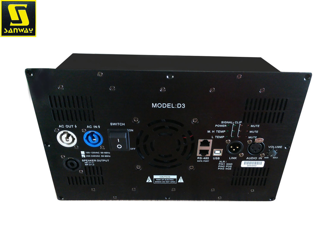3 Kanal-Audioampere-Modul mit DSP-Gewinn/X-über/Verzögerung/Eq/Begrenzer