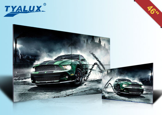 LED Backlight Wall Mount Aadvertising Video Wall Displays 4 Screens with 5.7mm