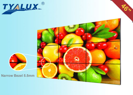 Low Power Consumption 4K Digital Signage Video Wall With LED Bcklight
