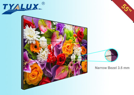 Professional 55 Inch 4K LCD Wall Screen 3.5 mm Narrow Bezel With 3D noise reduction