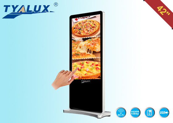 42 inch Floor Standing Indoor LCD Advertising Display Touch Screen Totem