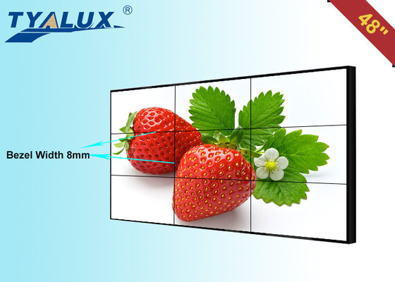 High Definition 48 Inch Samsung LG Screen LCD Video Wall With Bezel Width 8mm