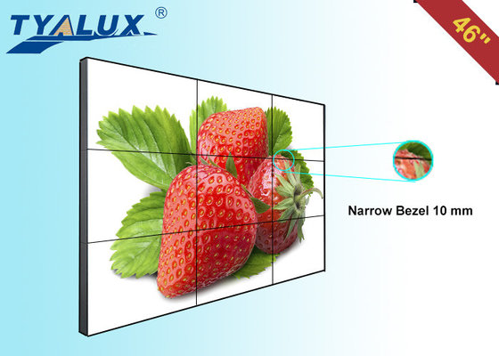 10 mm Bezel Width 46 Inch High Definition LCD Video Wall with 4K Supported