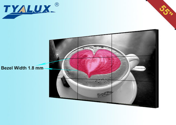 55 Inch Full HD LCD Video Panel Wall TV With Super Thin Bezel 1.8 mm