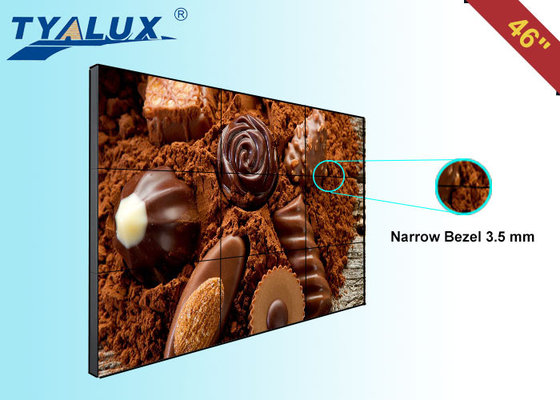 LED Video 55 Inch Panel Wall TV With 3.5 mm Bezel Between Screens