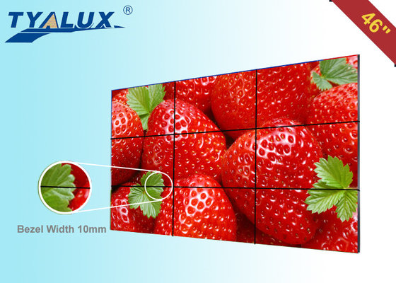 Excellent Ultra Narrow Bezel Digital Signage Video Wall 46 Inch 10 mm Width
