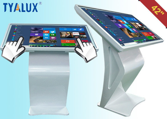 1080P 42" Floor Standing Lcd Advertising Player , Lcd Advertising Kiosk