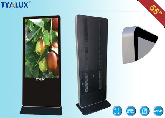 65 inch Android Advertising Free Standing Digital Signage Display  For Shopping Mall