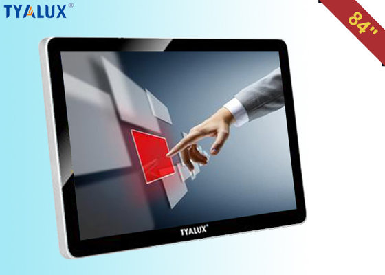 84 Inch TFT HD Touch Monitor wall mounted signage 1920 x 1080P