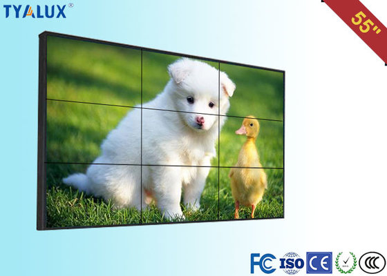 55 Inch HD 5.3mm Narrow Bezel LCD Video Wall with Orignal Panel , 4K Supported