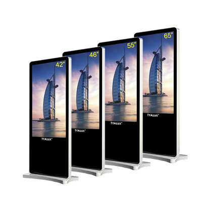 Floor Standing Touchscreen Android  Digital Signage Player , Advertising Kiosk