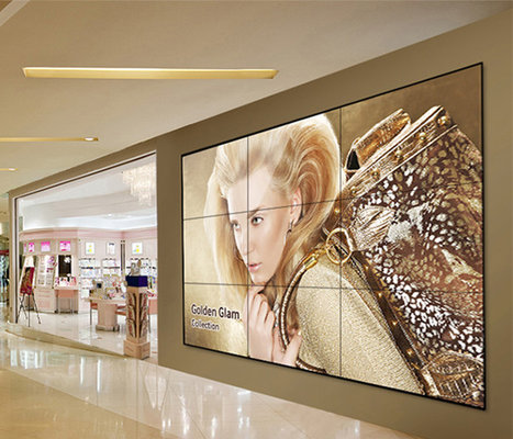 Full HD High Resolution 3840x2160 450nits 4k Narrow Bezel 4.9mm Video Wall Display