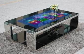 42" LCD stand interactive all in one multi touch table kiosk 400 nits 1920x1080